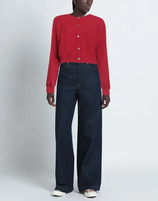 ANGELA MELE MILANO Knitted Cardigan - Red