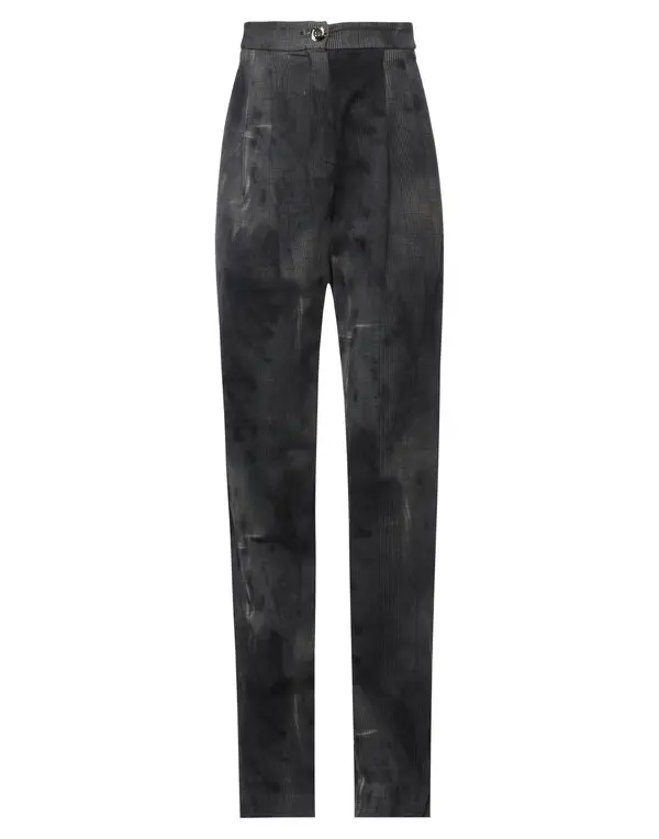GAELLE PARIS Straight-leg Glen Plaid Trousers