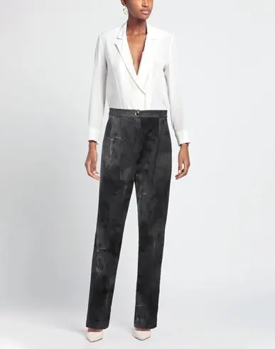 GAELLE PARIS Straight-leg Glen Plaid Trousers