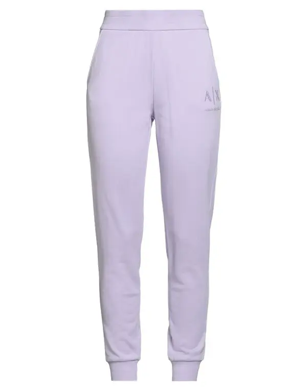 Armani Exchange Cotton Blend Track Pants - Purple