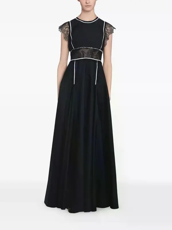 Giambattista Valli Lace Insert Dress In Black - 44% Off | Editorialist