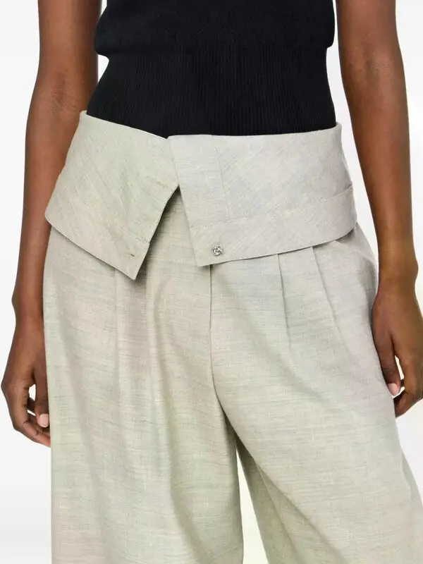 JW Anderson Wrap-front Pleated Trousers