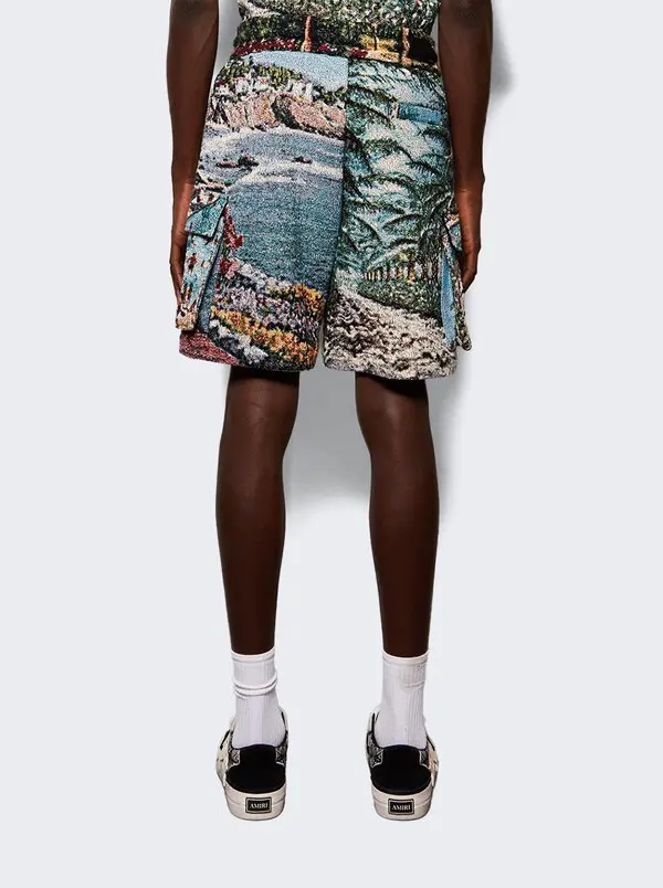 Amiri Paradise Tapestry Cargo Short