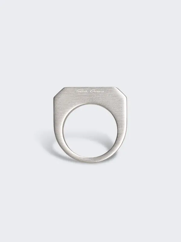 Rick Owens Hollywood Ring Palladium - Silver