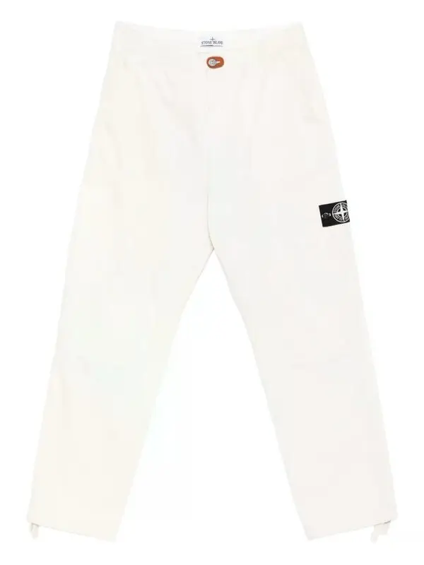 Stone Island Patch-pocket Drawstring Trousers - Neutrals