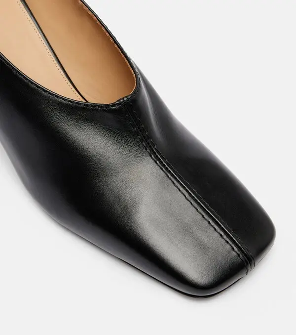 JW Anderson Chain 95 Leather Pumps - Black