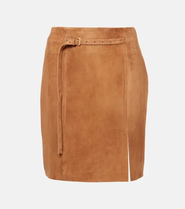 Vince Suede Miniskirt - Brown