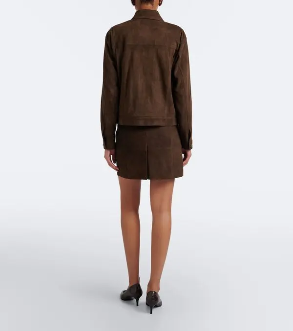 Vince Suede Miniskirt - Brown