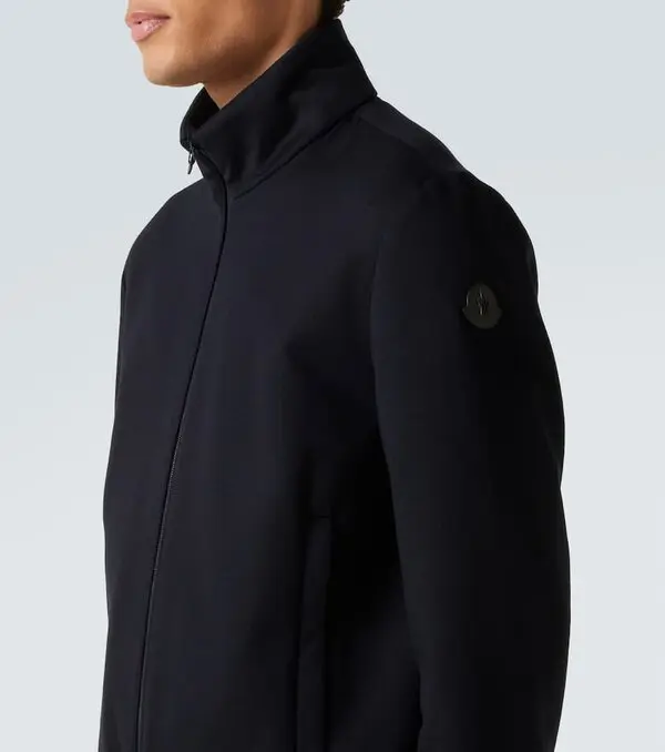 Moncler Simorre Cotton-blend Jersey Jacket - Blue