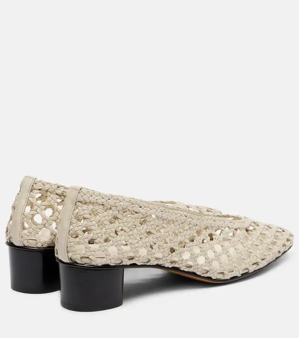 Le Monde Beryl Woven Leather Pumps