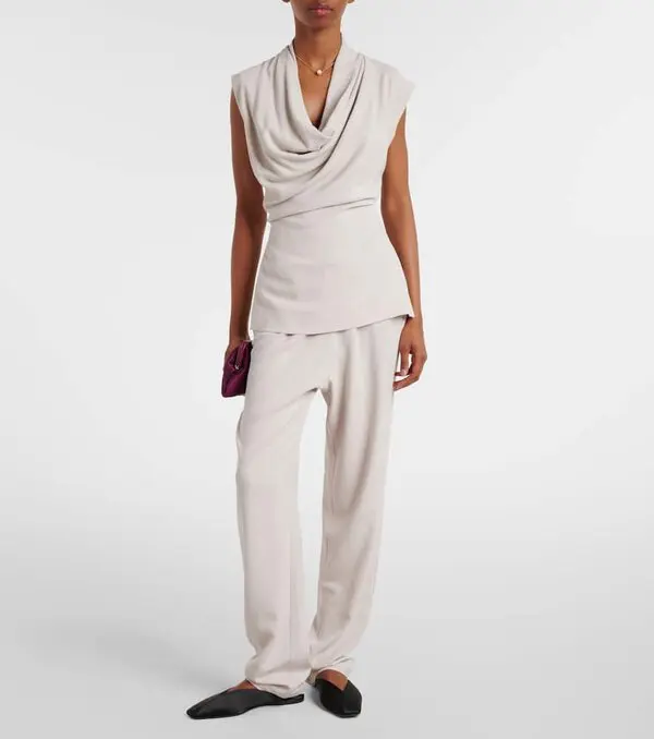 Tove Nuala Draped Top - Grey