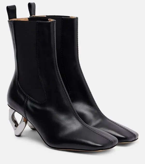 JW Anderson Chain Leather Ankle Boots