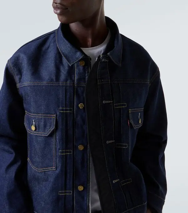 Sacai X Levi'S® Reversible Twill Blouson - Black | Editorialist
