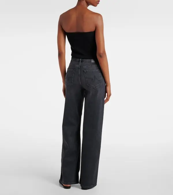 Ag Mid-rise Wide-leg Jeans