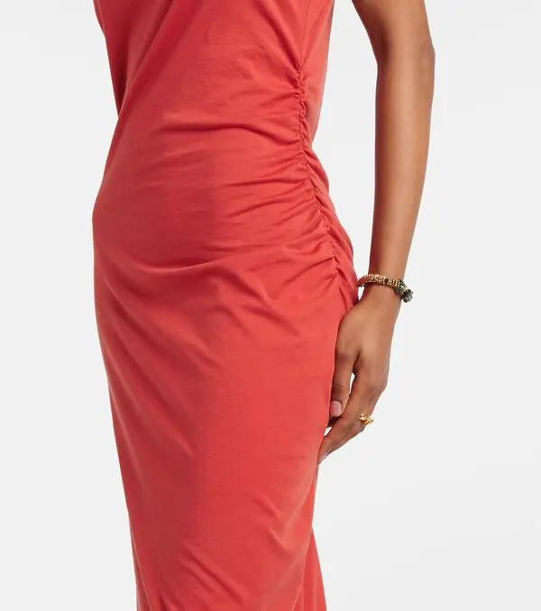Vince Cotton Jersey Maxi Dress - Orange