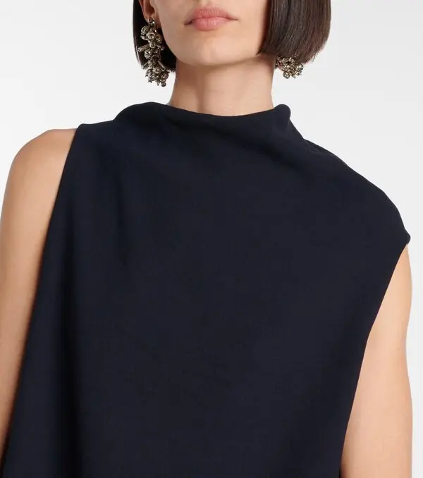 Vince Asymmetric Draped Top - Blue