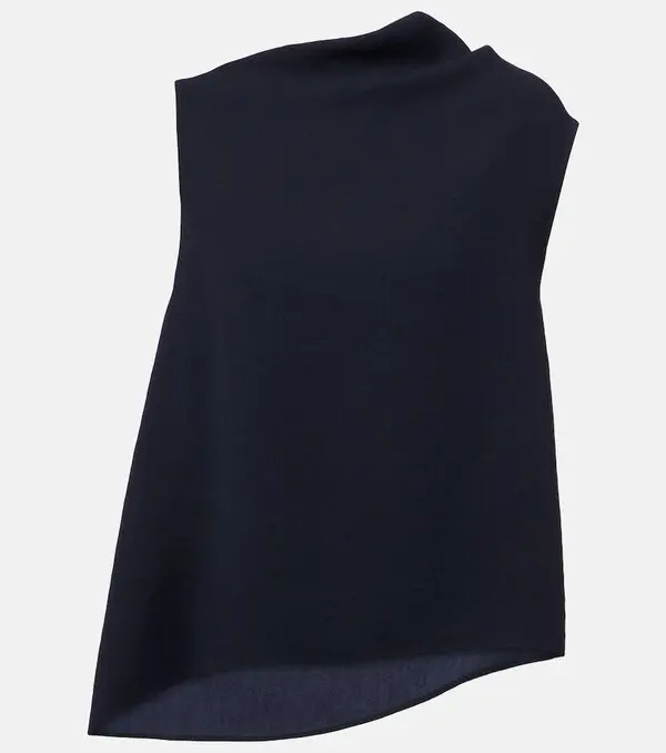 Vince Asymmetric Draped Top - Blue