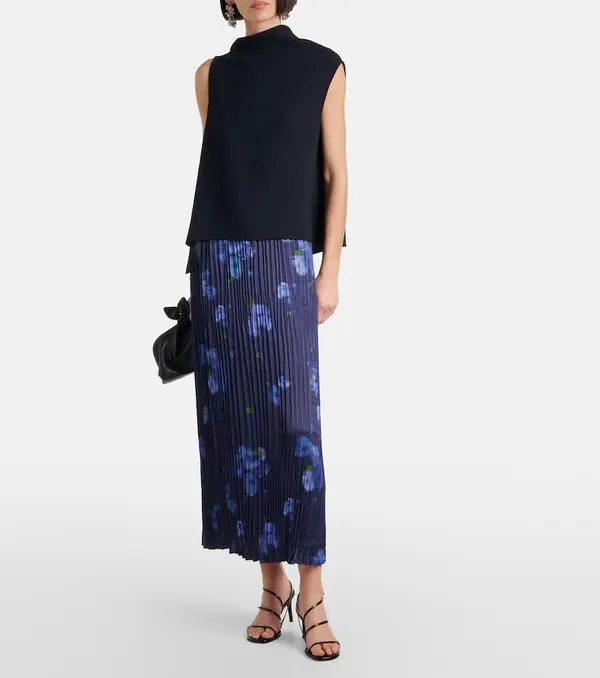 Vince Asymmetric Draped Top - Blue