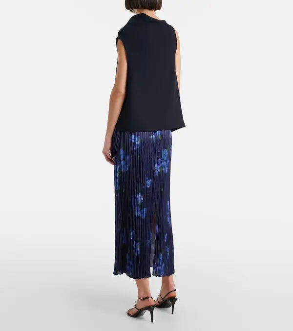 Vince Asymmetric Draped Top - Blue