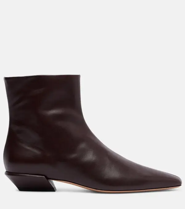 Paris Texas Bettina 25 Leather Ankle Boots - Brown