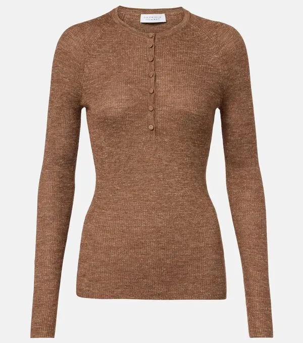 Gabriela Hearst Anges Henley Shirt - Brown