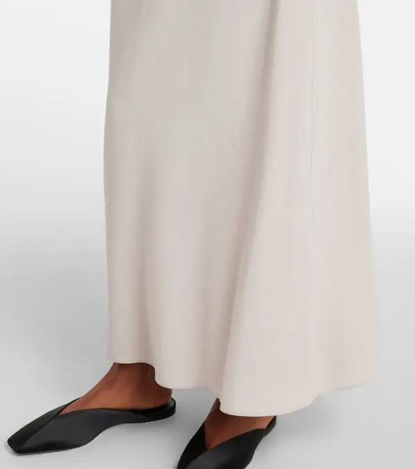 Tove Woven Draped Maxi Dress - Grey