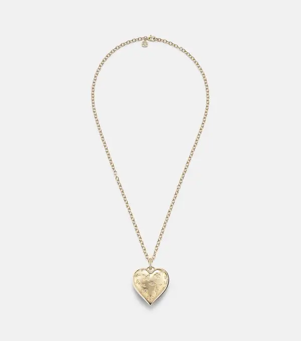 SYDNEY EVAN Puffy Icon Heart Pendant - Gold