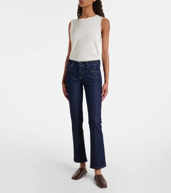 Ag Cologne Mid-rise Straight Jeans