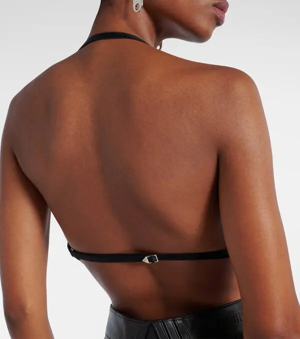 Attico Fringed Halterneck Bralette