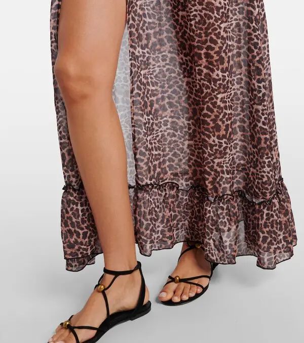 BANANHOT Berta Leopard-print Beach Cover-up - Multicoloured