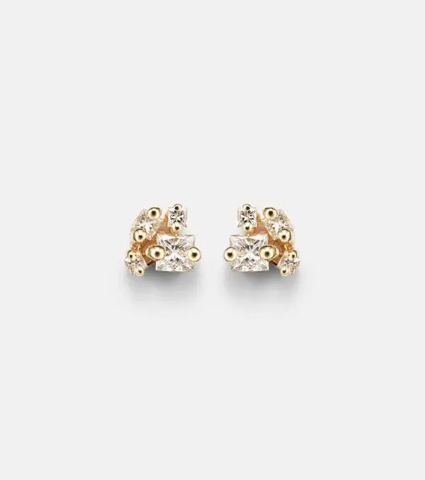 SUZANNE KALAN 18kt Yellow Earrings With Diamonds - Gold
