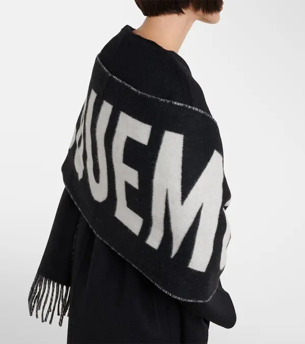 Jacquemus Jacquard Logo Virgin Wool Scarf