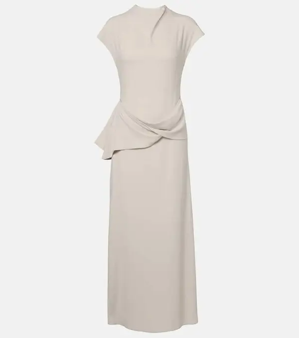 Tove Draped Woven Maxi Dress