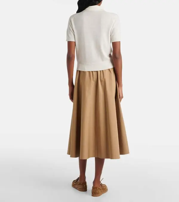 Vince Wool-blend Short Sleeve Top