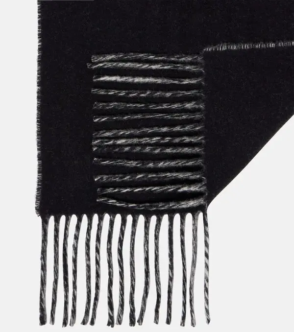 Jacquemus Jacquard Logo Virgin Wool Scarf