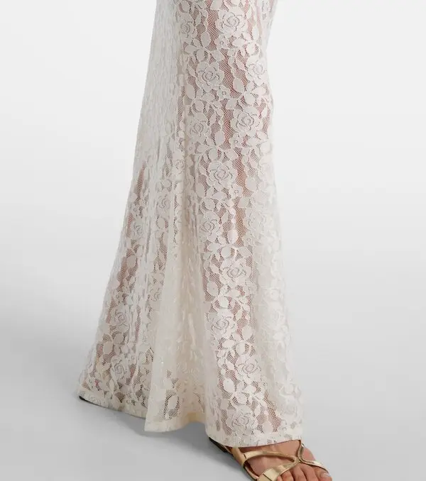 BANANHOT Daisy Lace Maxi Skirt