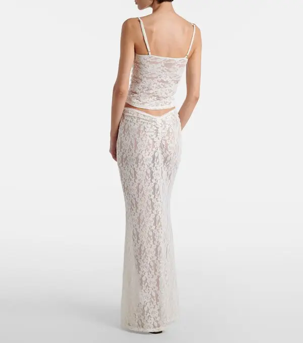 BANANHOT Daisy Lace Maxi Skirt