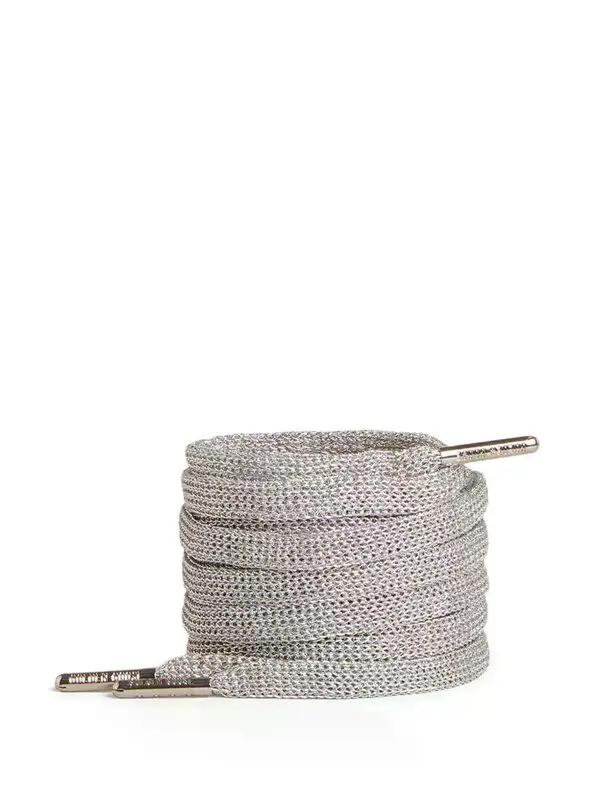 GOLDEN GOOSE Lurex Laces - Grey