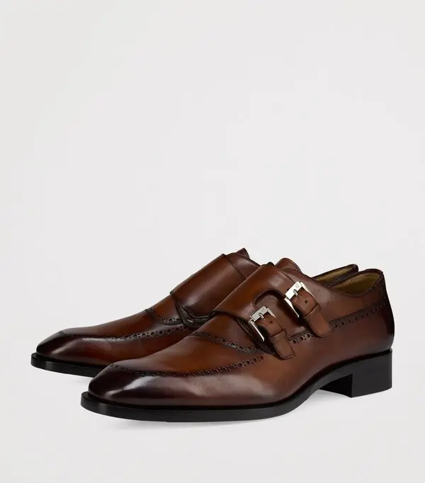 CHRISTIAN LOUBOUTIN Sartok Leather Monk Shoes