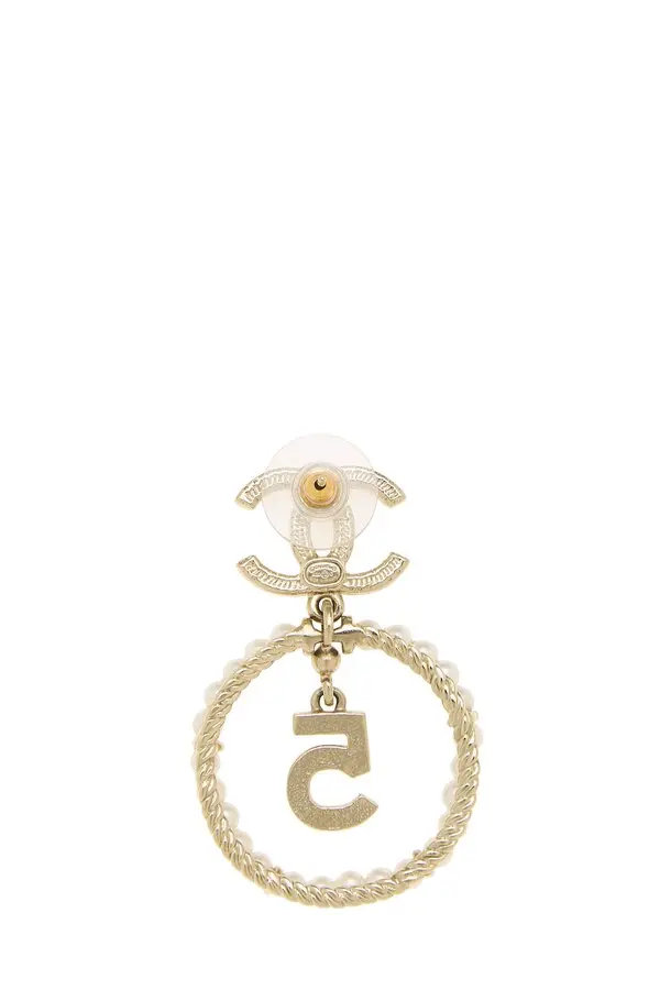 Chanel Cc No. 5 Dangle Earrings