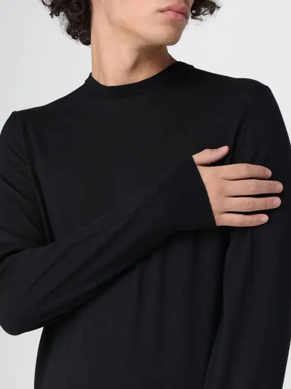 DRUMOHR Crew Neck Fine Knit Sweater - Black