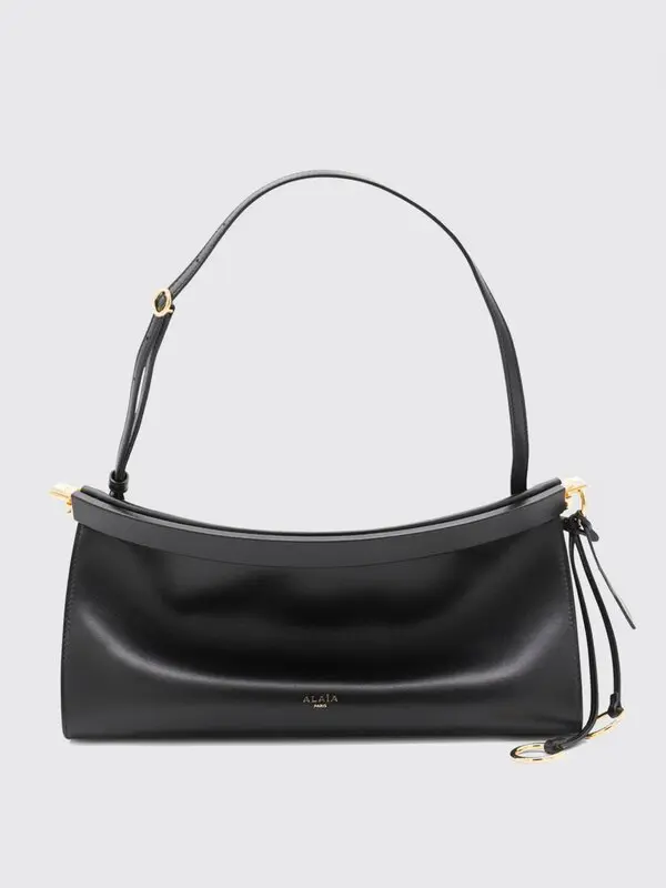 Alaïa Leather Shoulder Bag - Black
