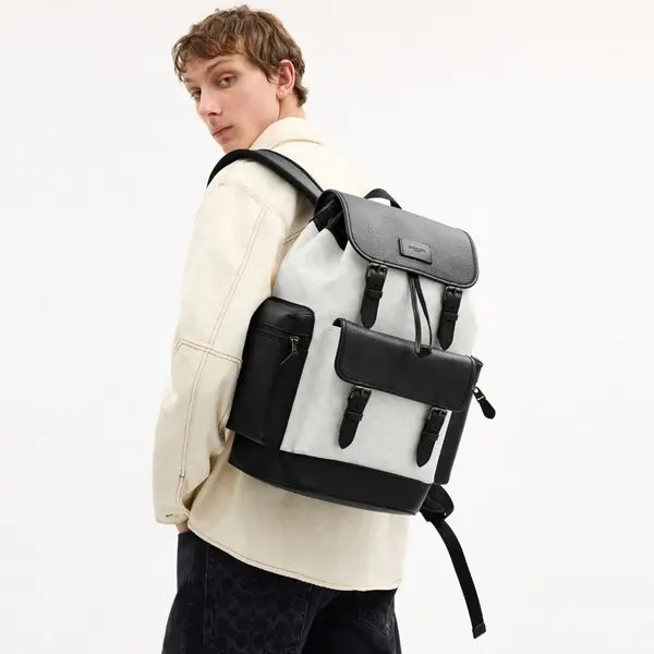 COACH Sprint Backpack In Colorblock Signature Canvas