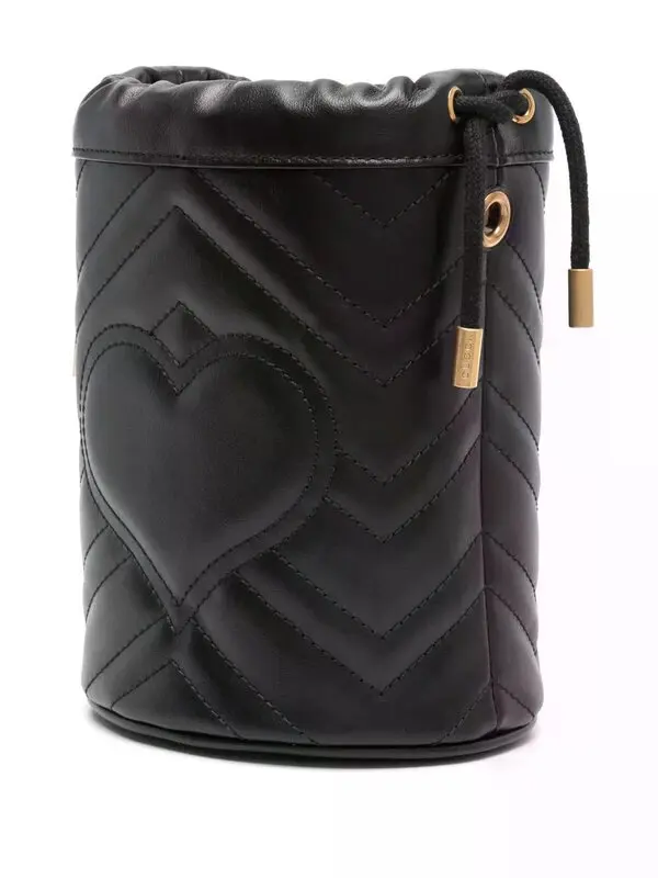 Gucci Mini Gg Marmont Bucket Bag - Black