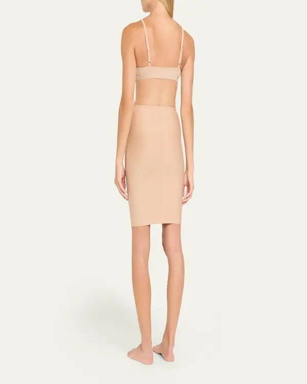 Commando Two-faced Tech High-rise Half Slip - Nu2-beig
