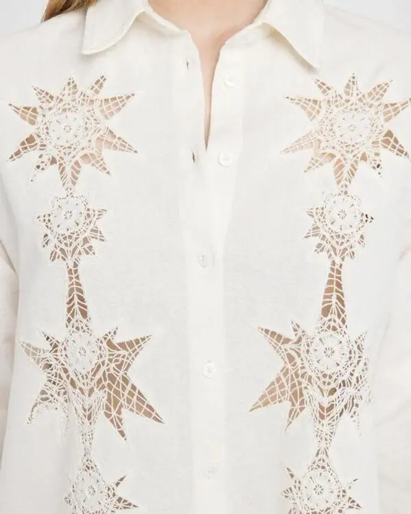 Zadig&Voltaire Morning Embroidered Button-front Shirt - Judo
