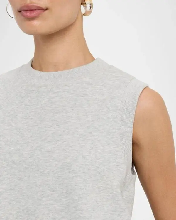 Co Sleeveless Crewneck Sweatshirt - Heathered Grey