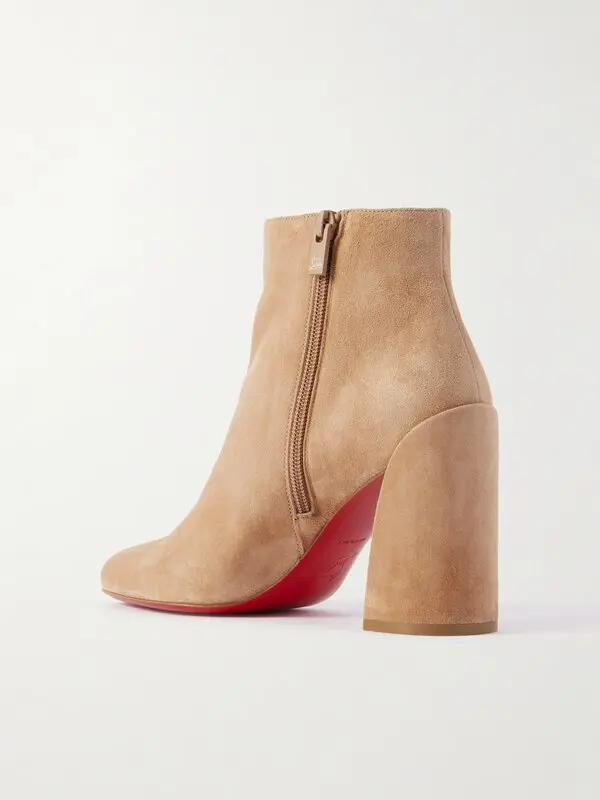 CHRISTIAN LOUBOUTIN Turela 85 Suede Ankle Boots