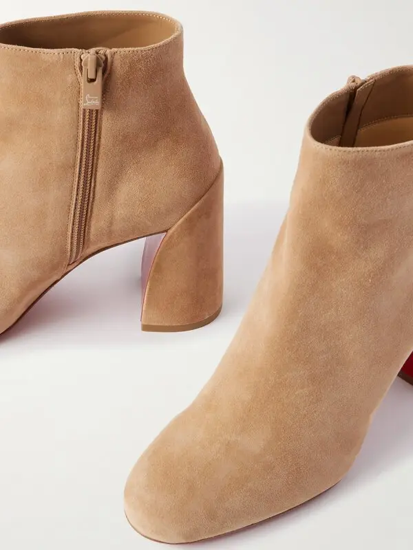 CHRISTIAN LOUBOUTIN Turela 85 Suede Ankle Boots