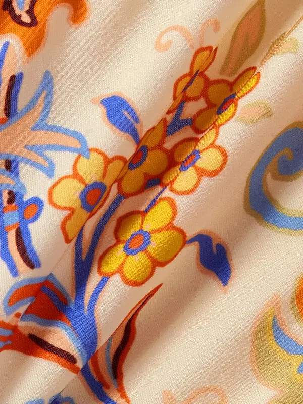 Etro Halterneck Printed Bikini - Orange